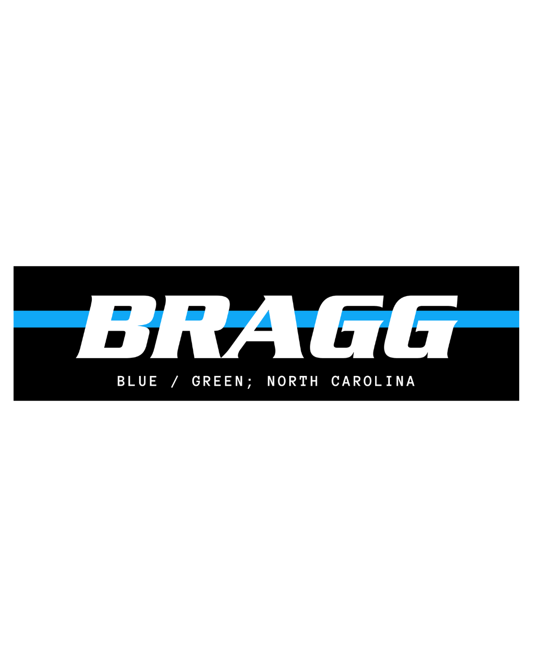 Bragg Sticker - Made in America – Blue / Green Training