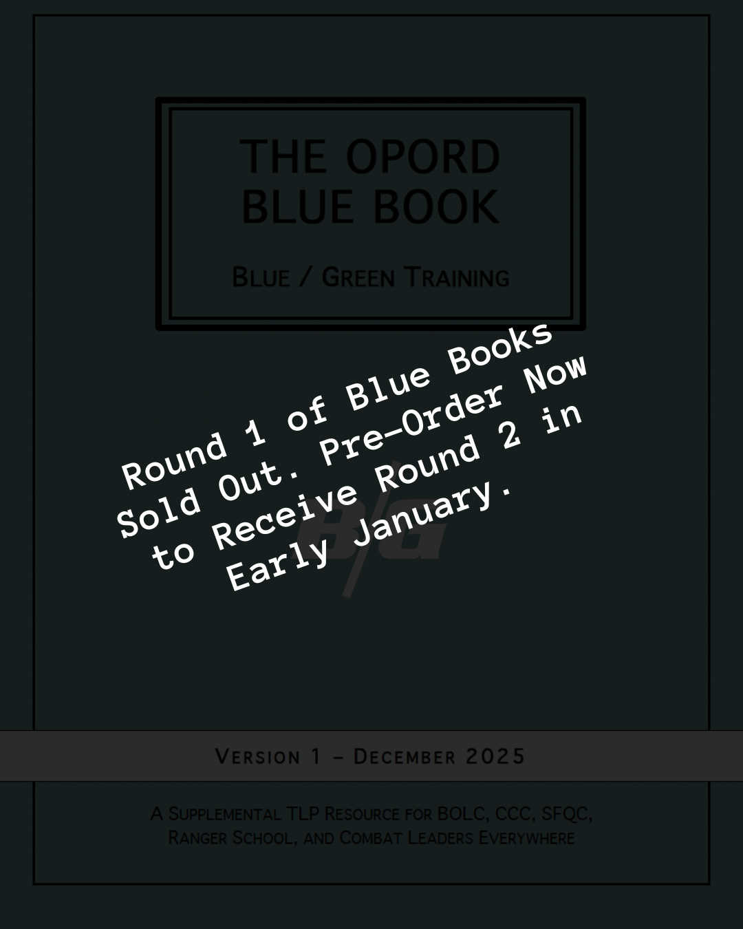 OPORD Blue Book | Complete TLP & OPORD Guide for BOLC, Ranger School ...