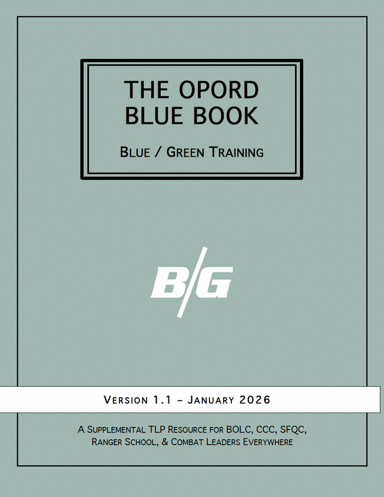 OPORD Blue Book | Complete TLP & OPORD Guide for BOLC, Ranger School ...
